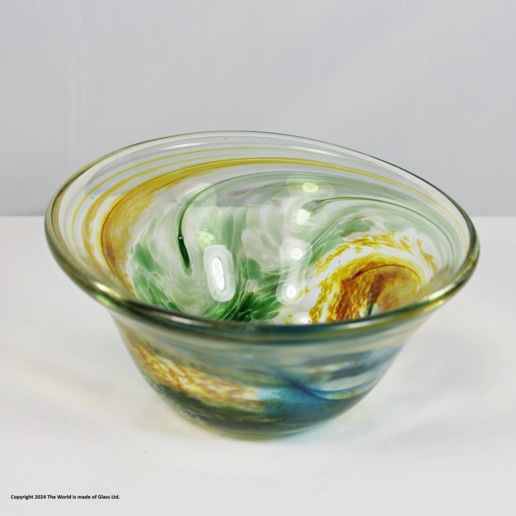 Siddy Langley small polychrome studio glass bowl – The World is Made of ...
